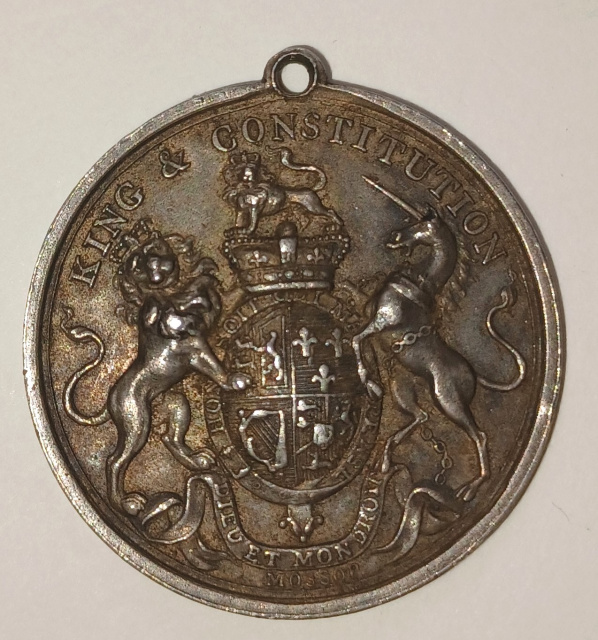 George III (1760-1820), Orange Association 1690 Medal
